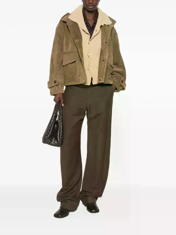 SESSUN Leather Suede Flap-pocket Jacket