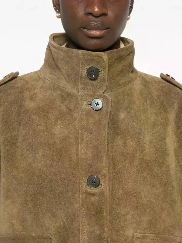 SESSUN Leather Suede Flap-pocket Jacket