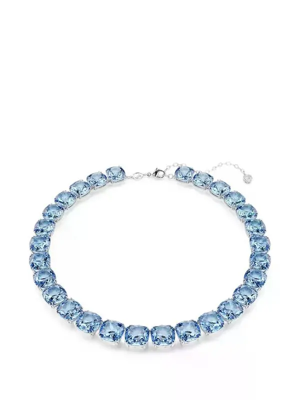 SWAROVSKI Cushion-cut Crystal Necklace - Silver