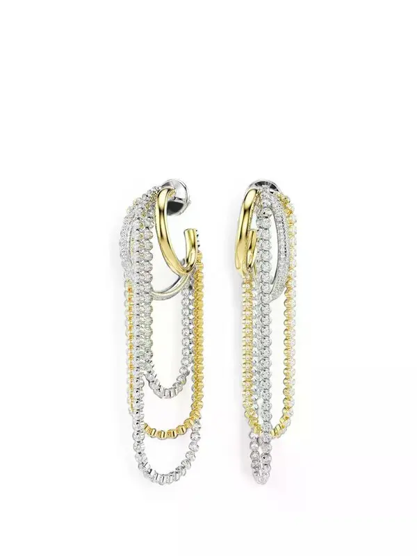 SWAROVSKI Hyperbola Draped Hoop Earrings