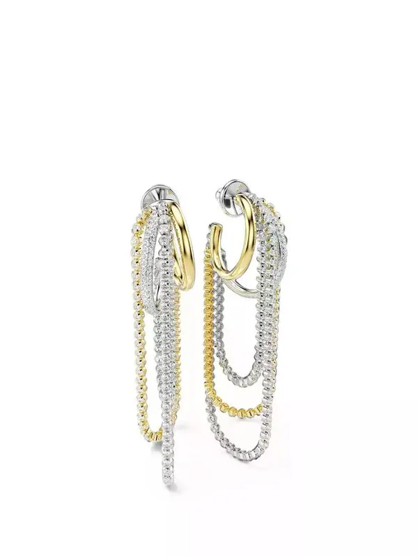 SWAROVSKI Hyperbola Draped Hoop Earrings