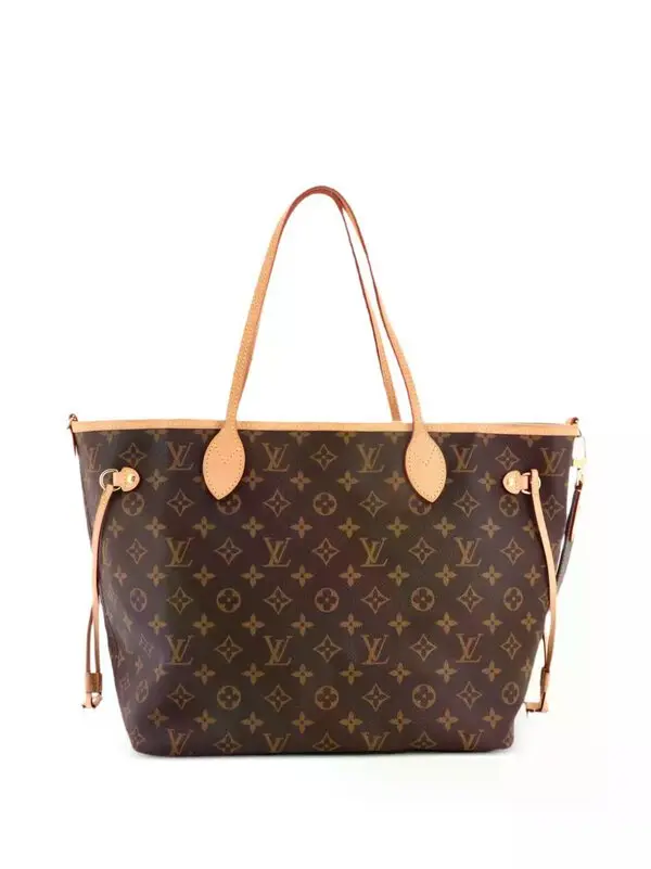 LOUIS VUITTON Neverfull Bandouliere Inside Out Monogram Canvas And Textile Mm Tote Bag