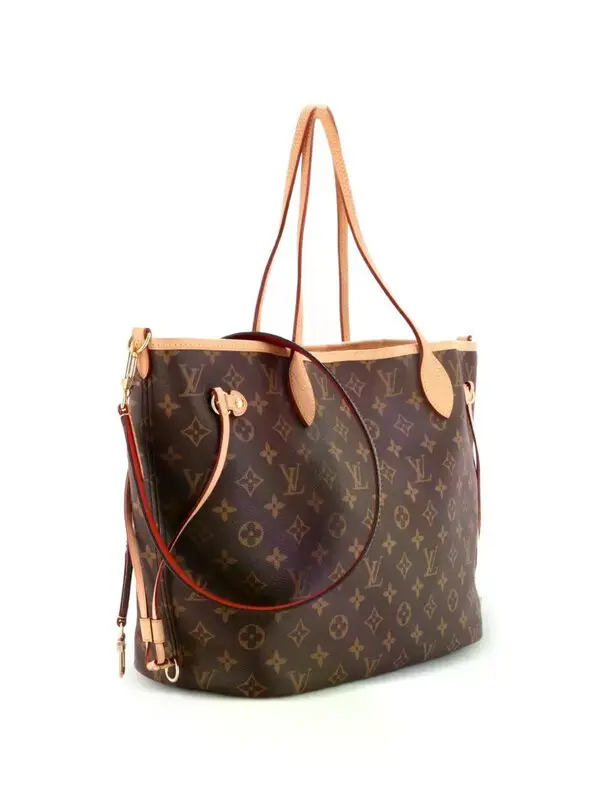 LOUIS VUITTON Neverfull Bandouliere Inside Out Monogram Canvas And Textile Mm Tote Bag