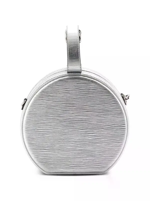 LOUIS VUITTON Petite Boite Chapeau Bag Epi Leather Satchel - Silver