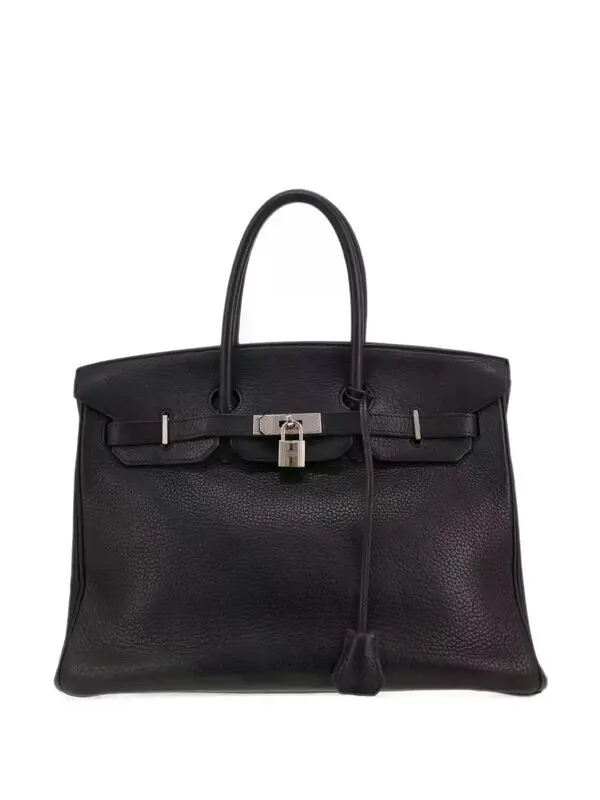 Hermès 2005 35 Birkin Tote Bag - Black