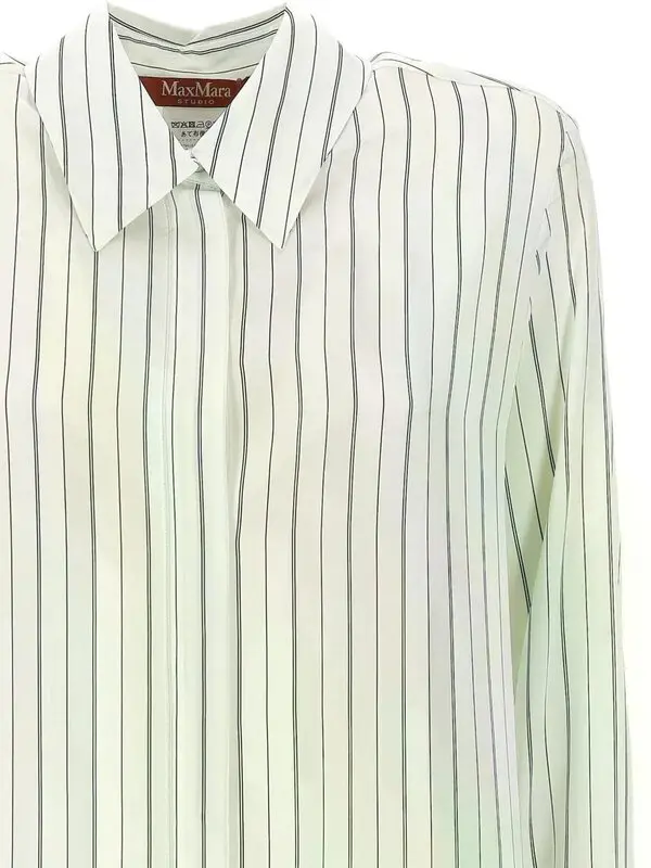 Max Mara Striped Silk Shirt