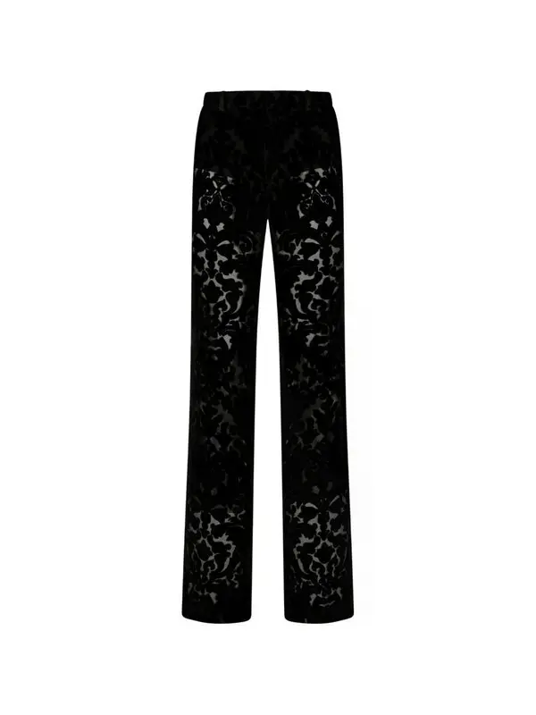 Gucci Floral Devoré Velour Pants