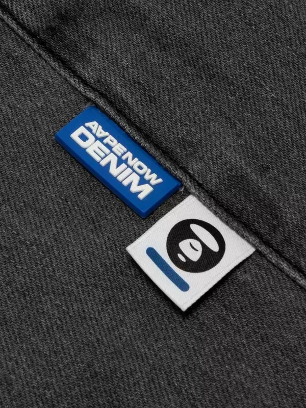 AAPE BY *A BATHING APE Moonface Logo-patch Jeans