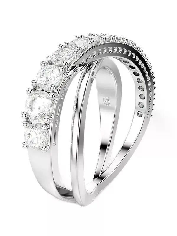 SWAROVSKI Hyperbola Crystal-embellished Crossover Ring