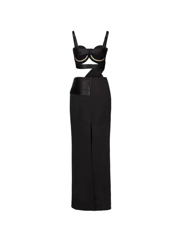 NORINA ST Feyla Cut-out Rosette Maxi Dress