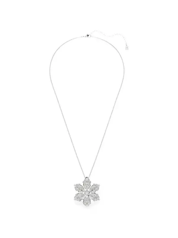 SWAROVSKI Idyllia Snowflake Pendant Necklace - Silver
