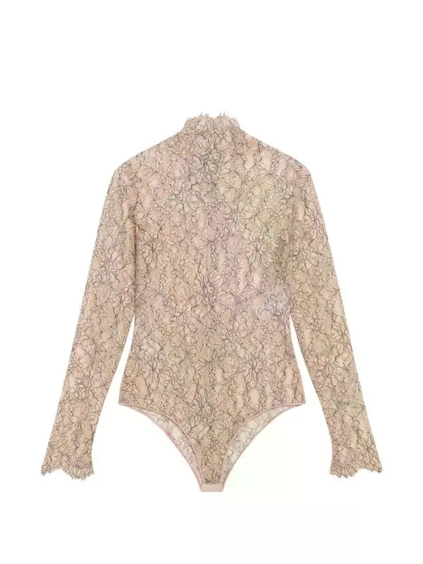 Valentino Garavani Rebrodé Lace Bodysuit - Neutrals