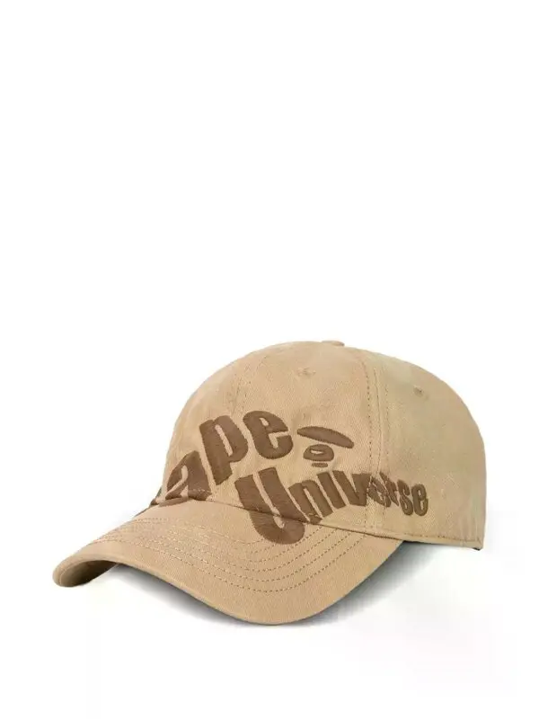 AAPE BY *A BATHING APE Moonface Logo-embroidered Cap - Neutrals