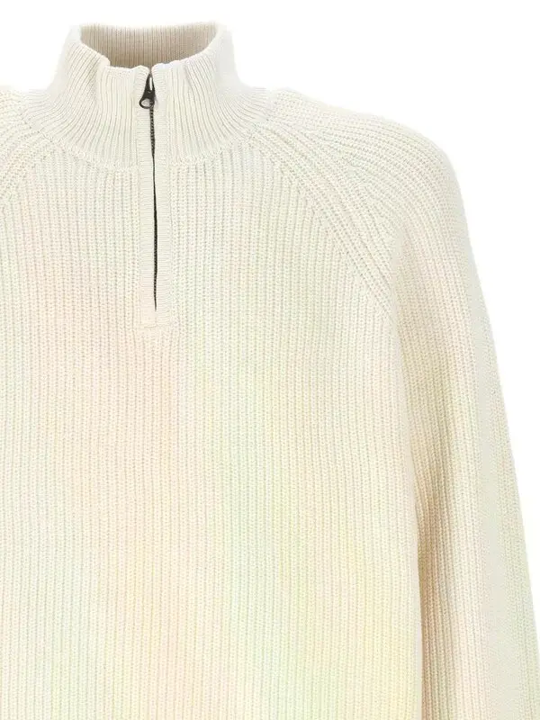 ANERKJENDT Ribbed-knit Quarter-zip Knitwear