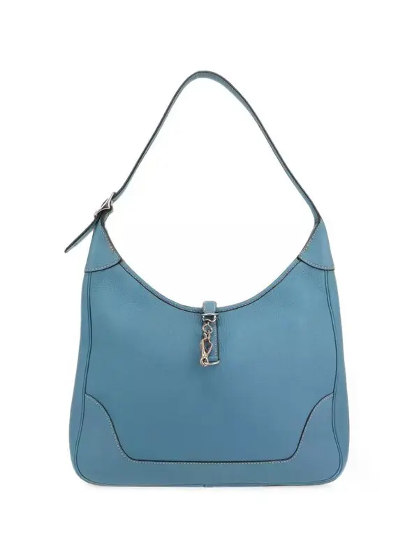 Hermès 1997 35 Trim Shoulder Bag - Blue