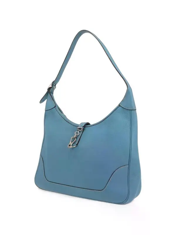 Hermès 1997 35 Trim Shoulder Bag - Blue