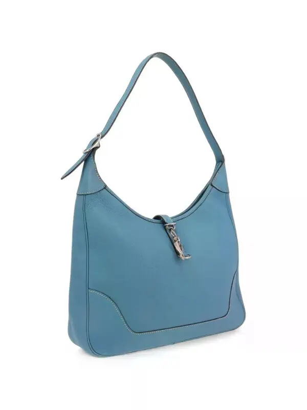 Hermès 1997 35 Trim Shoulder Bag - Blue