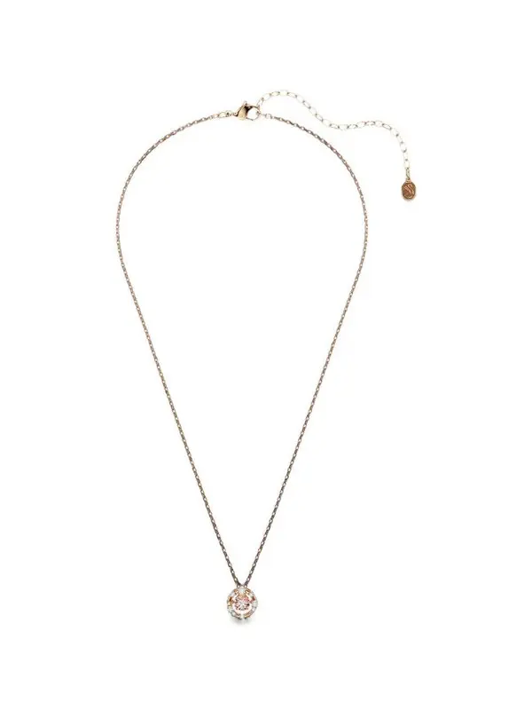 SWAROVSKI Constella Crystal-embellished Circular Necklace - Pink
