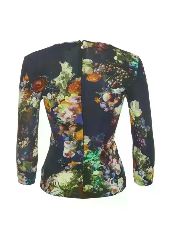 Just Cavalli Printed Long-sleeve Top