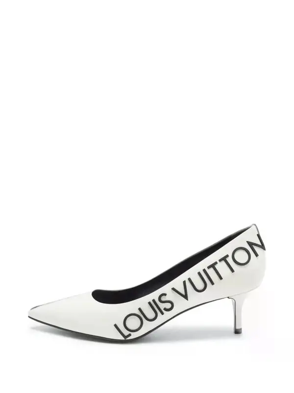 LOUIS VUITTON Patent Leather Pumps - White
