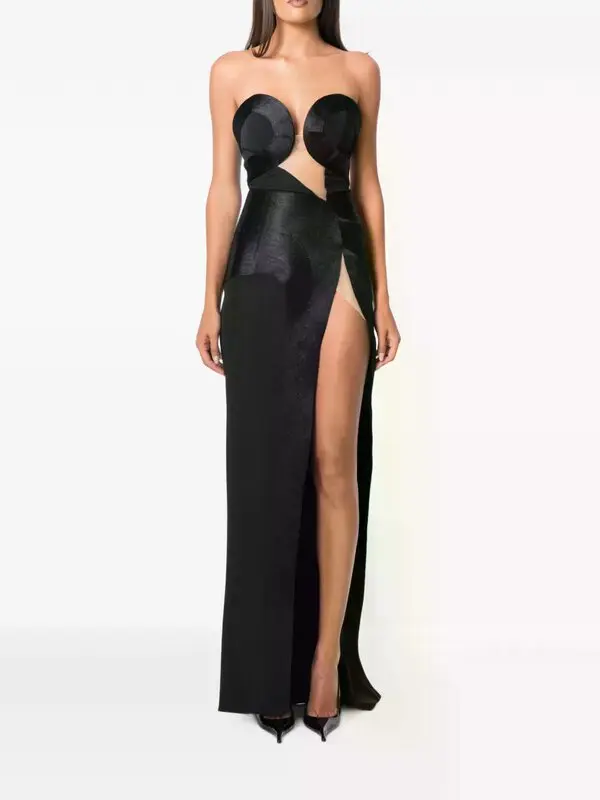 NORINA ST Misha Strapless Panelled Maxi Dress