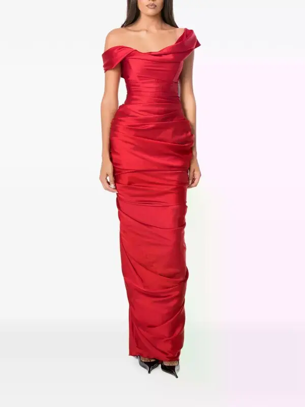 NORINA ST Mia Draped Off-shoulder Maxi Dress