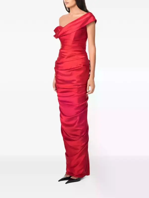 NORINA ST Mia Draped Off-shoulder Maxi Dress