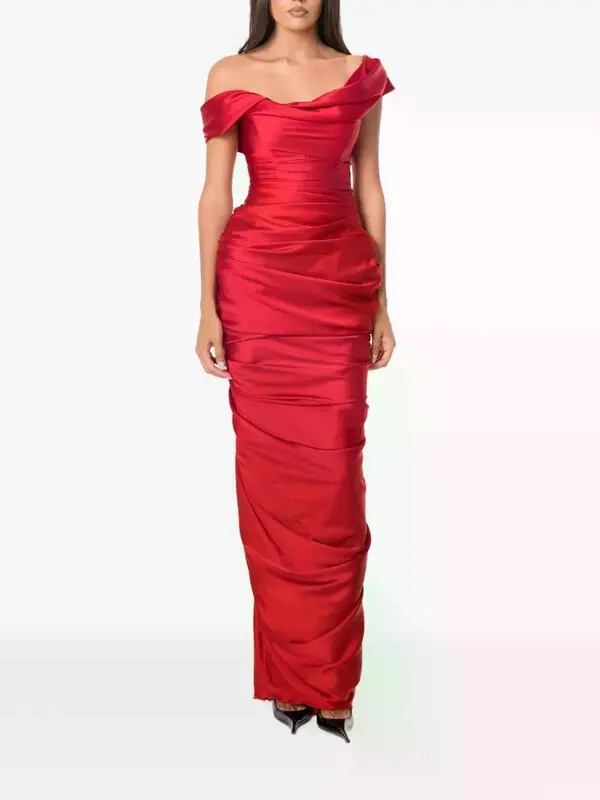 NORINA ST Mia Draped Off-shoulder Maxi Dress