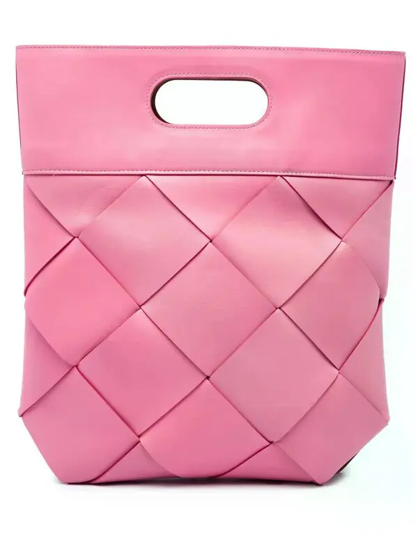 Bottega Veneta 2019-2021 Medium Leather Maxi Intrecciato Slip Tote Bag