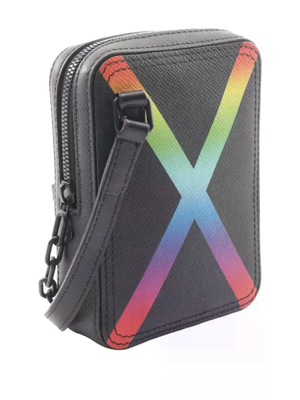 LOUIS VUITTON 2019 Taiga Rainbow Danube Crossbody Bag