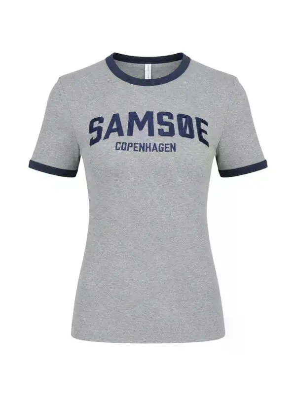 SAMSOE SAMSOE Sabond Logo-print T-shirt