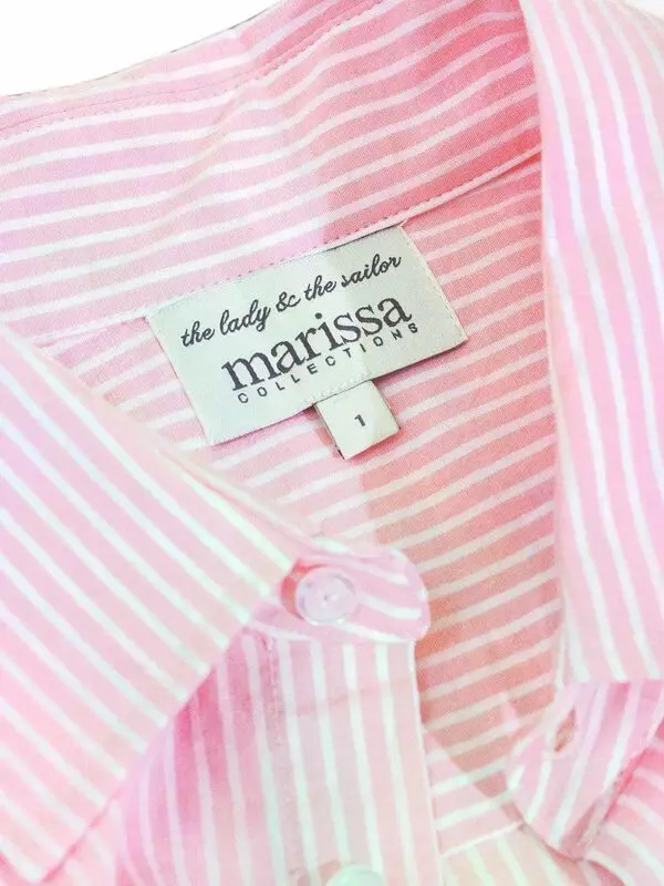 THE LADY AND THE SAILOR Sunday Striped Shirt