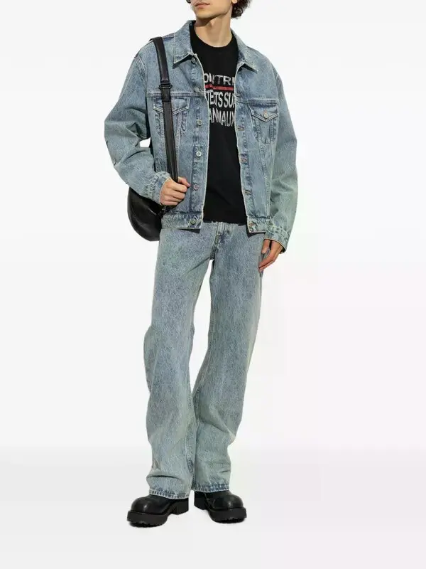 Vetements Graphic-print Denim Jacket