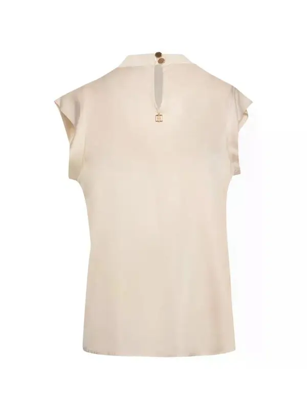 FRACOMINA Satin-finish Sleeveless Blouse