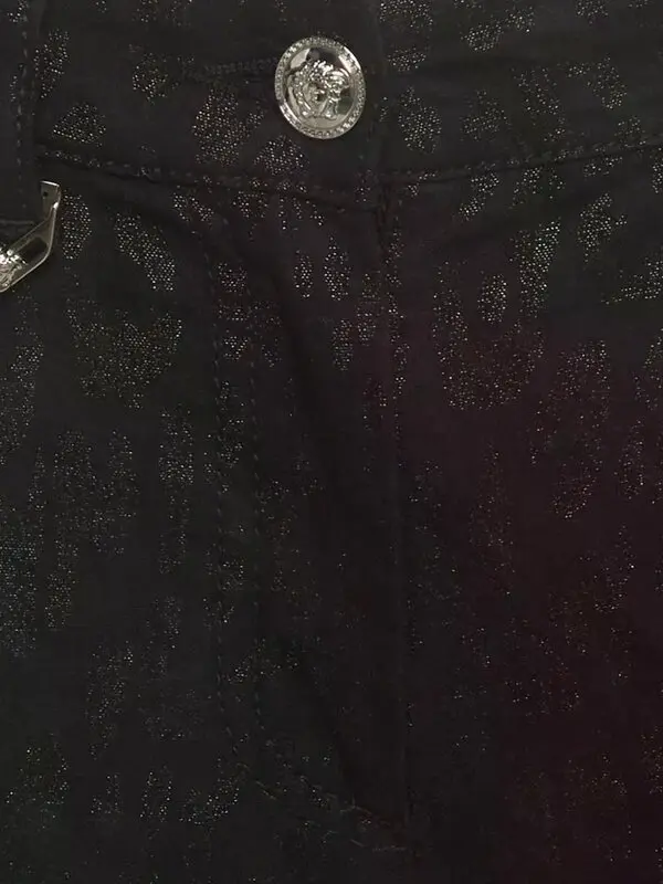 Versace Leopard-print Slim-fit Jeans