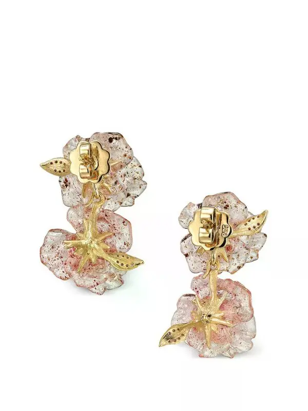 ANABELA CHAN Ruby Petunia Drop Earrings