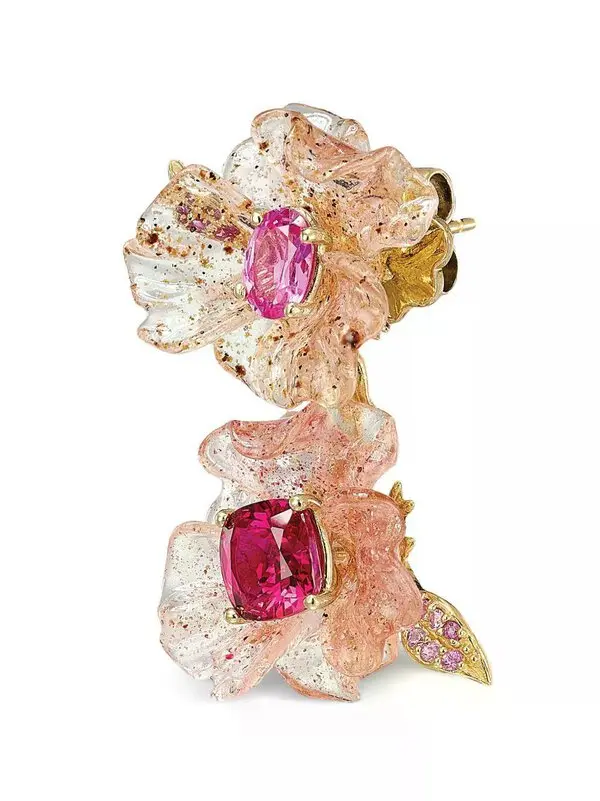 ANABELA CHAN Ruby Petunia Drop Earrings