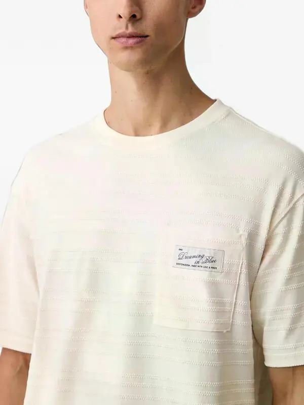 Scotch & Soda Textured Chest-pocket T-shirt