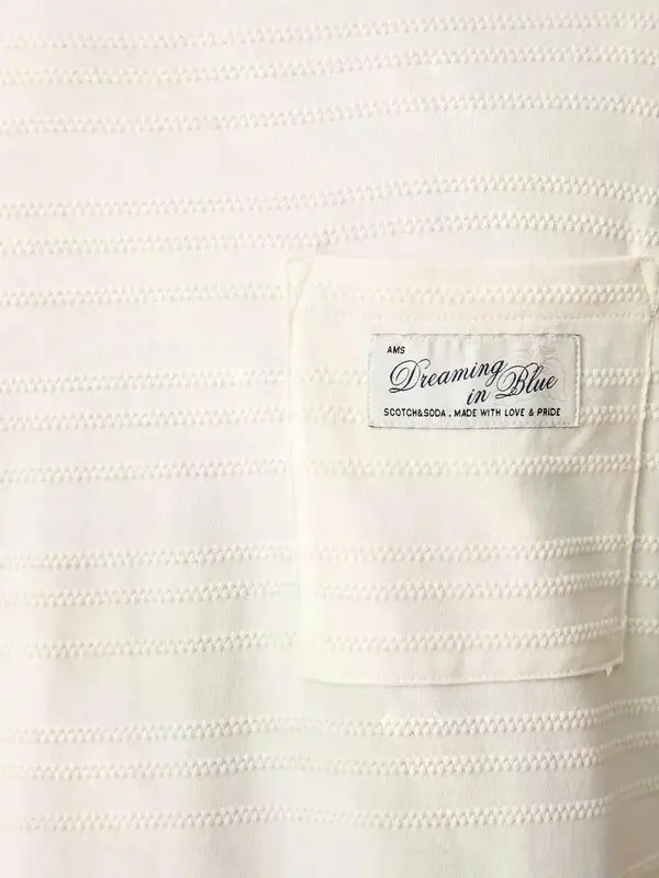 Scotch & Soda Textured Chest-pocket T-shirt