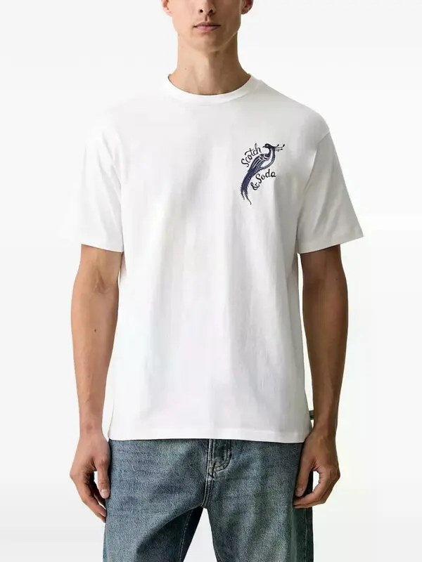 Scotch & Soda X Royal Delft Graphic-print T-shirt - White