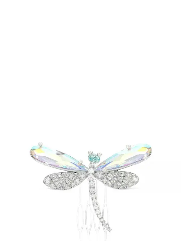 SWAROVSKI X Ariana Grande Dragonfly Crystal-embellished Hair Comb - Silver