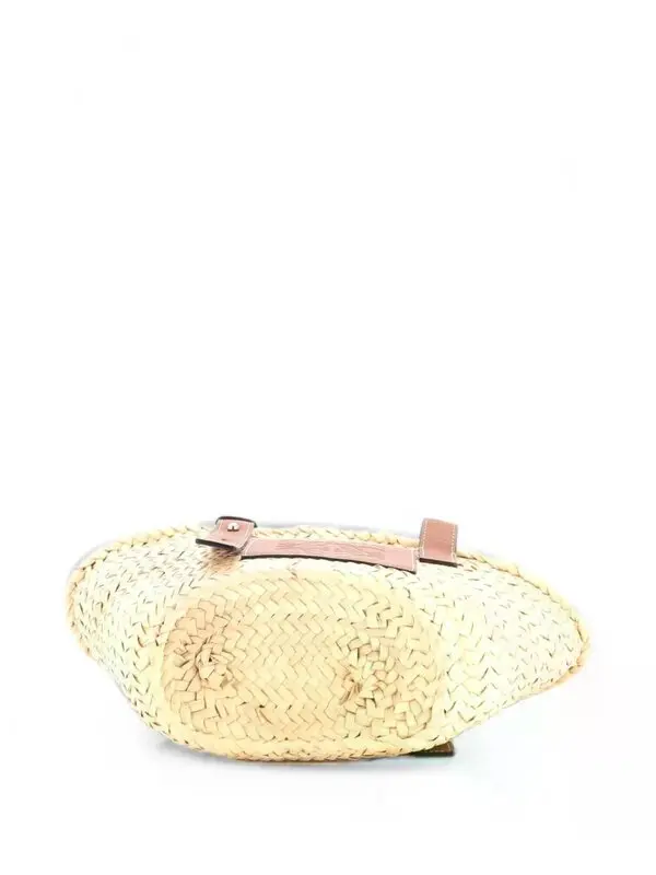 Loewe Small Basket Raffia Tote Bag - Neutrals