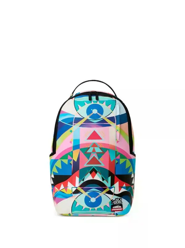 SPRAYGROUND X Wynwood Walls Elle Street Art B Ball Court Backpack - Blue