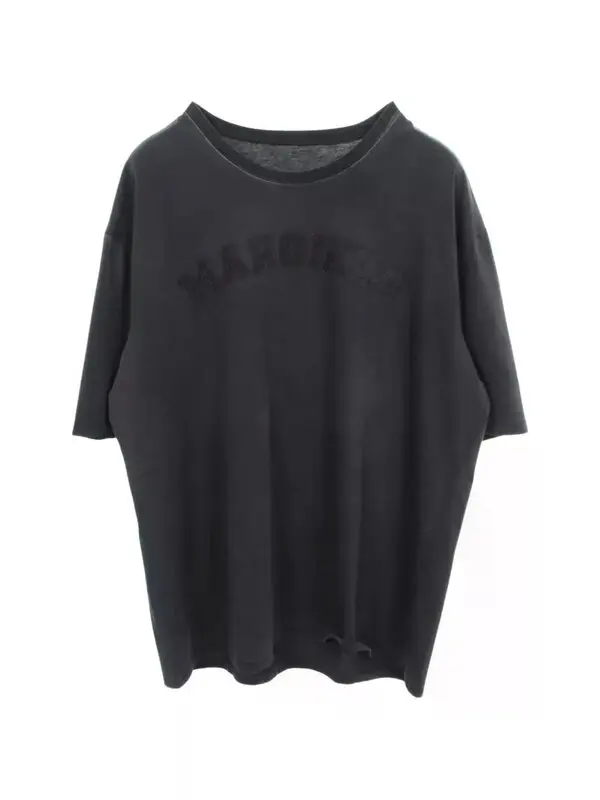 MAISON MARGIELA 2010s Oversized Logo T-shirt - Black