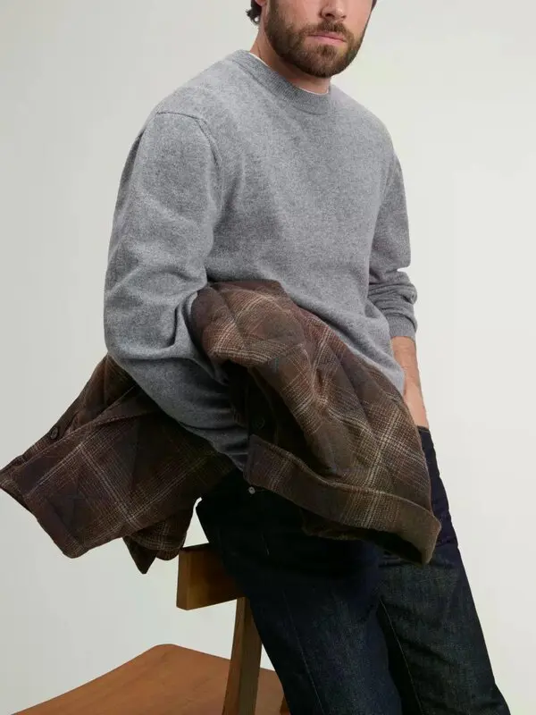 Woolrich Crew-neck Lambswool Sweater - Grey