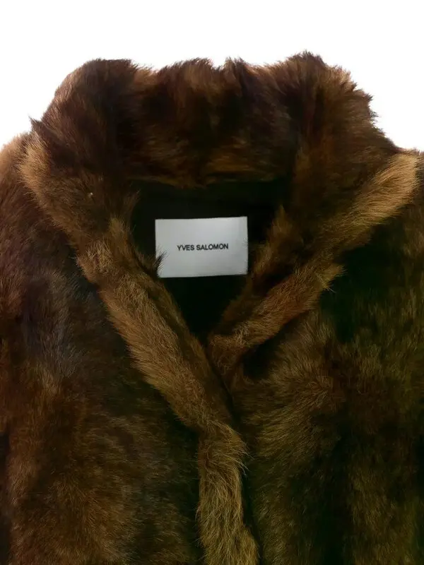 YVES SALOMON High-neck Shearling Jacket