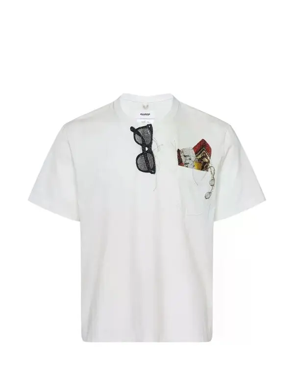 DOUBLET Trompe L'oeil Embroidered T-shirt