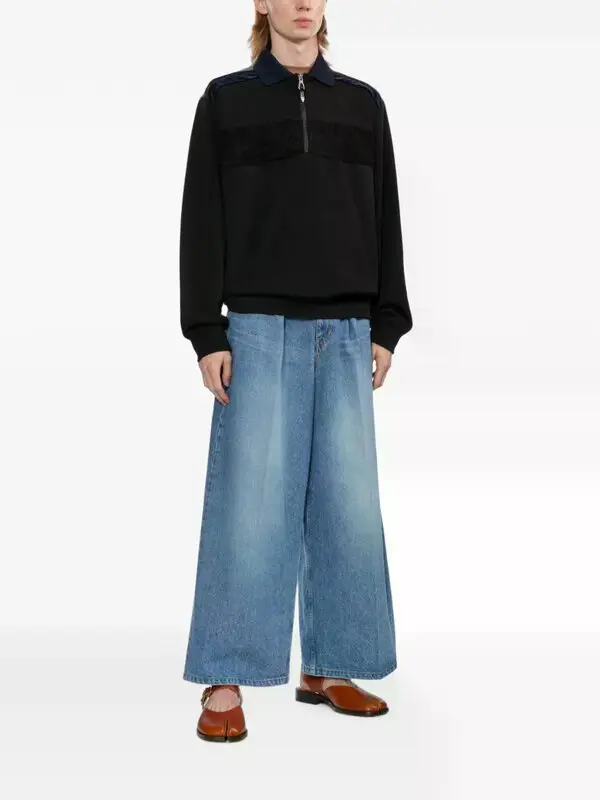 Toga Pleated Wide-leg Jeans