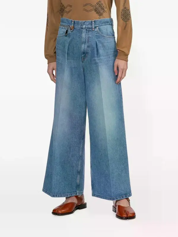 Toga Pleated Wide-leg Jeans