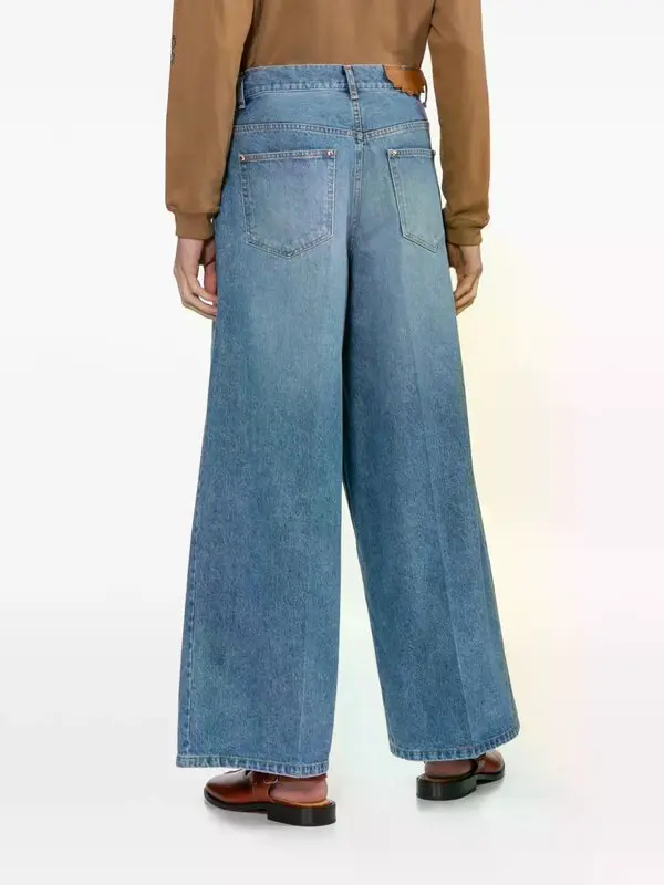 Toga Pleated Wide-leg Jeans